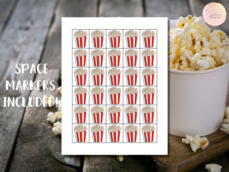 Hallmark Movie Bingo Game, Romantic Movie Bingo, Girls Night In - Etsy