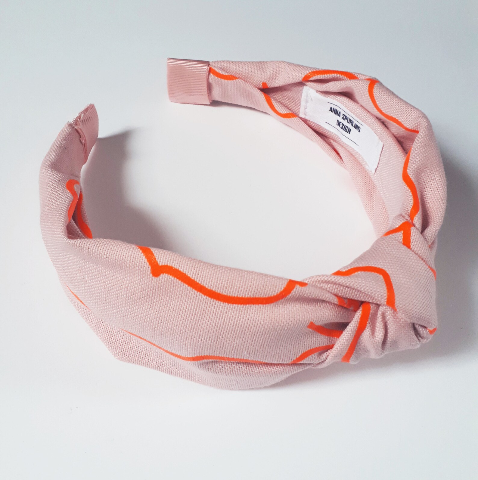 Pink and Neon Orange Squiggle Patterned Handmade Screen - Etsy