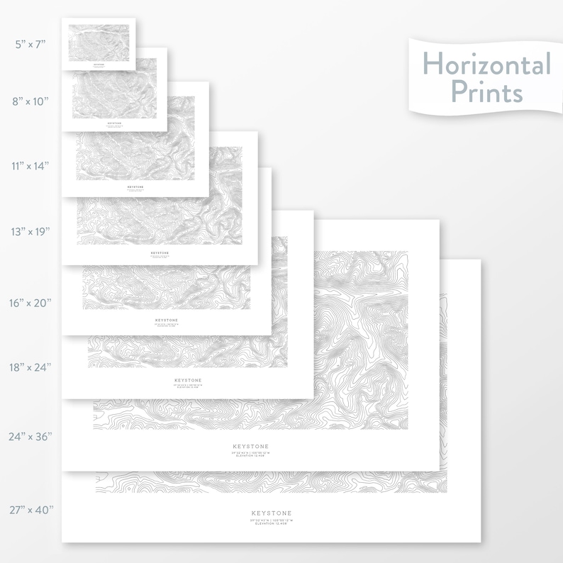 Keystone, Colorado | Topography, Topographic Print, Contour Map, Map ...