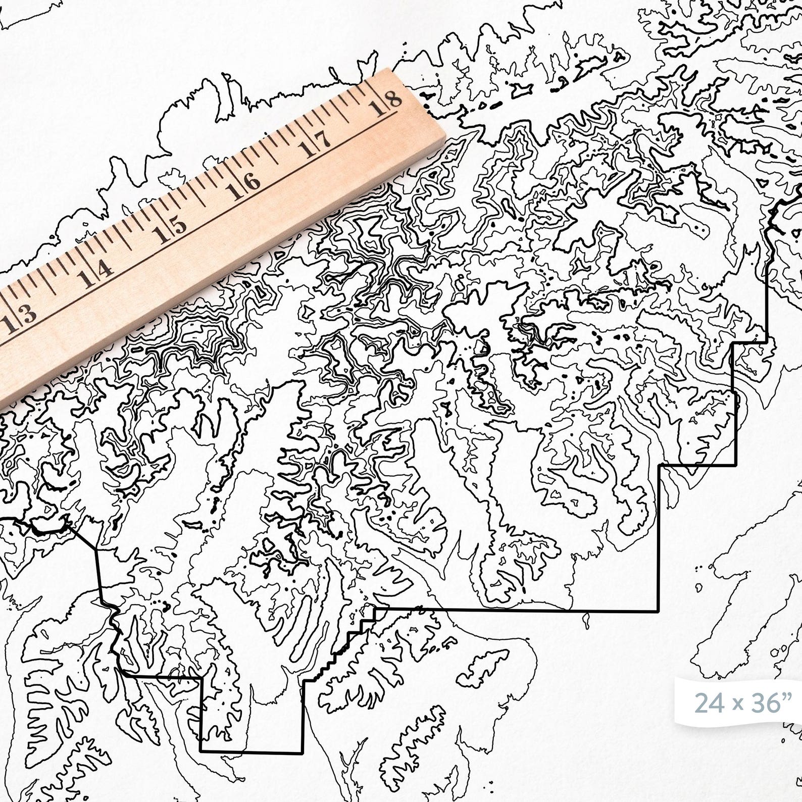 Denali National Park, Alaska | Topographic Print, Contour Map, Map Art ...