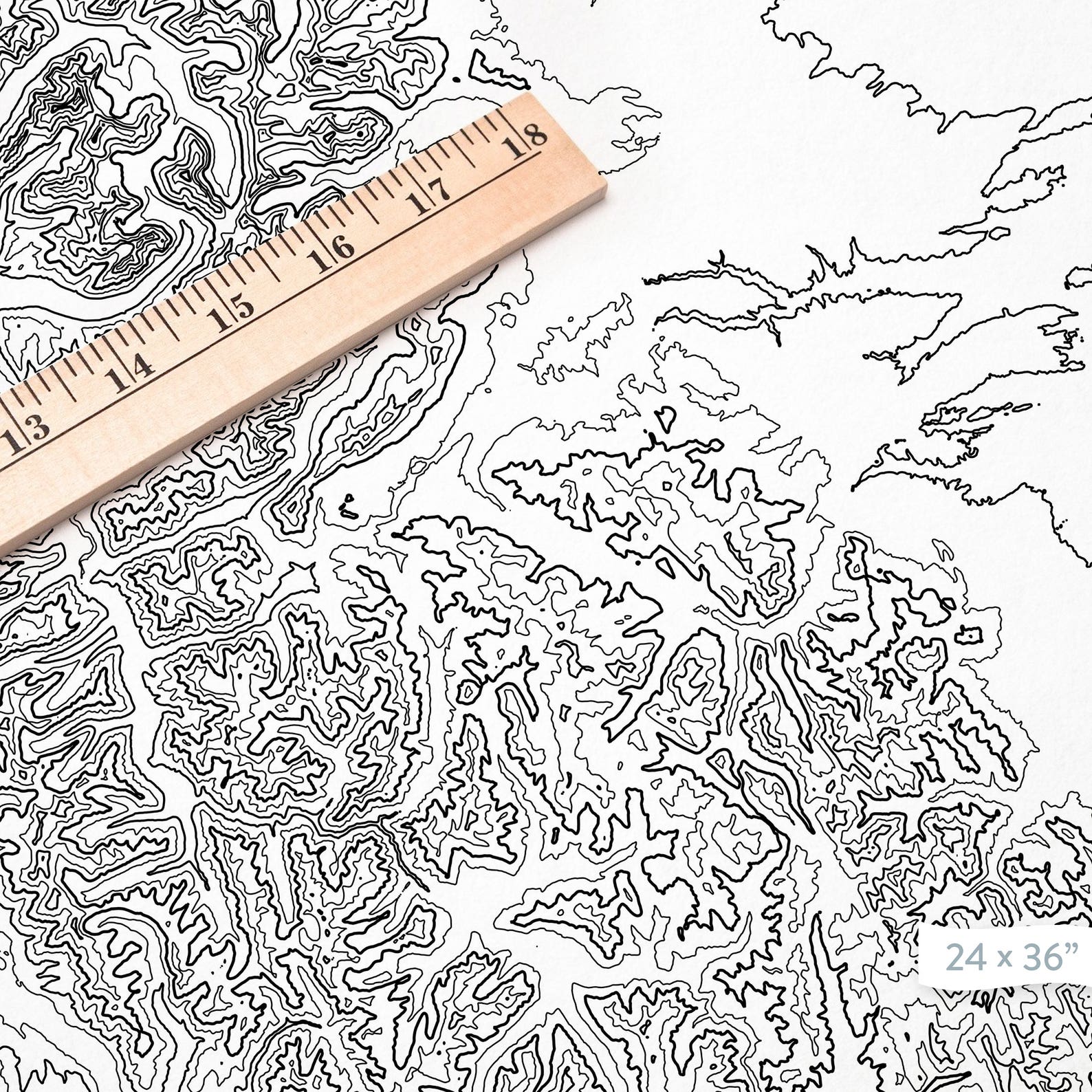 Bob Marshall Wilderness Montana Topographic Print Contour - Etsy
