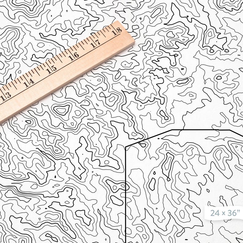Wind Cave National Park, South Dakota | Topographic Print, Topo Print ...