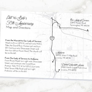 Custom Map or Directions: Designed to Match Any Style - Etsy