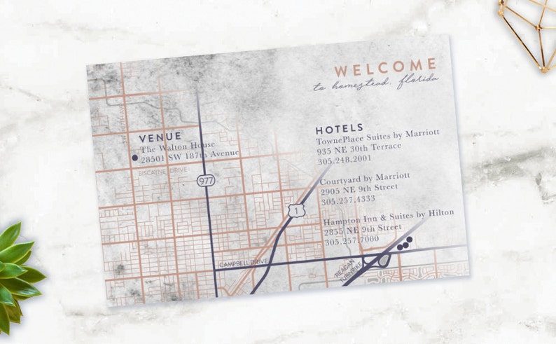 Custom Map or Directions: Designed to Match Any Style - Etsy