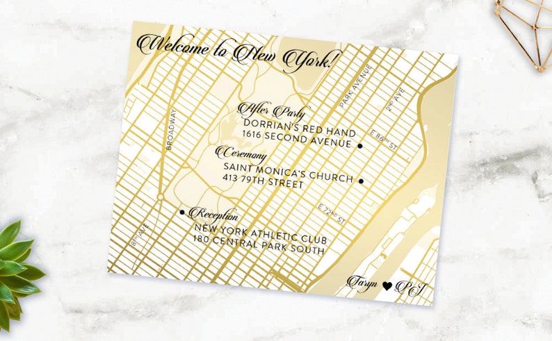 Custom Map or Directions: Designed to Match Any Style - Etsy