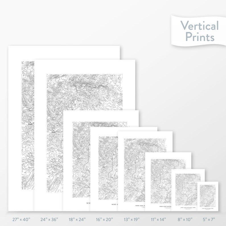 Wind Cave National Park South Dakota Topographic Print - Etsy