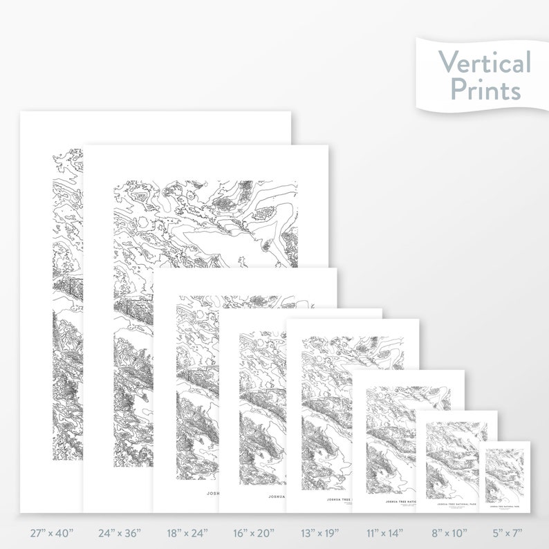 Joshua Tree National Park California Topographic Print - Etsy