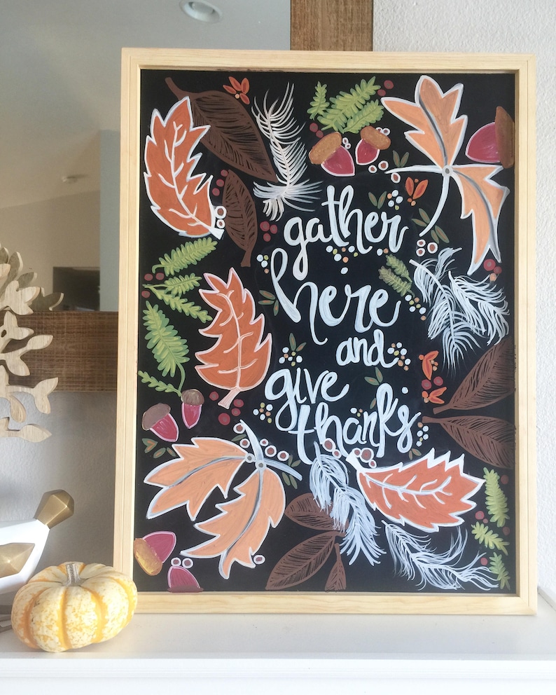 Fall Chalkboard Art - Etsy