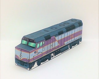 Metro Commuter Model Set Paper Craft Train Chicago Illinois | Etsy