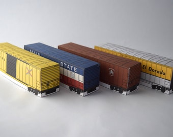 Metro Commuter Model Set Paper Craft Train Chicago Illinois | Etsy