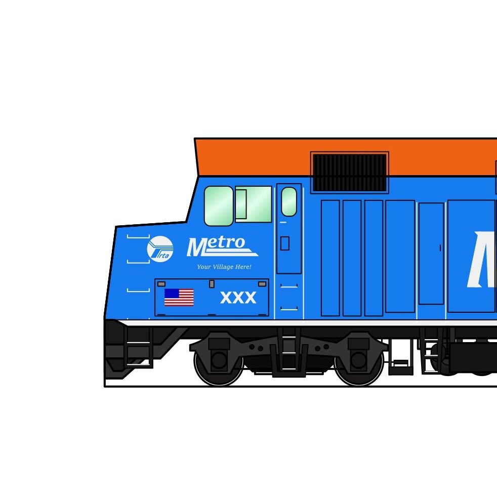 Metro Engine Model Kit Paper Craft Train Chicago Illinois | Etsy