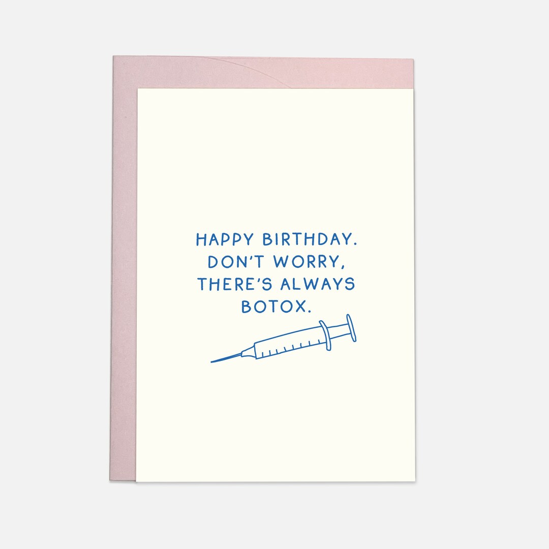 Always Botox - Birthday Greeting Card - Etsy
