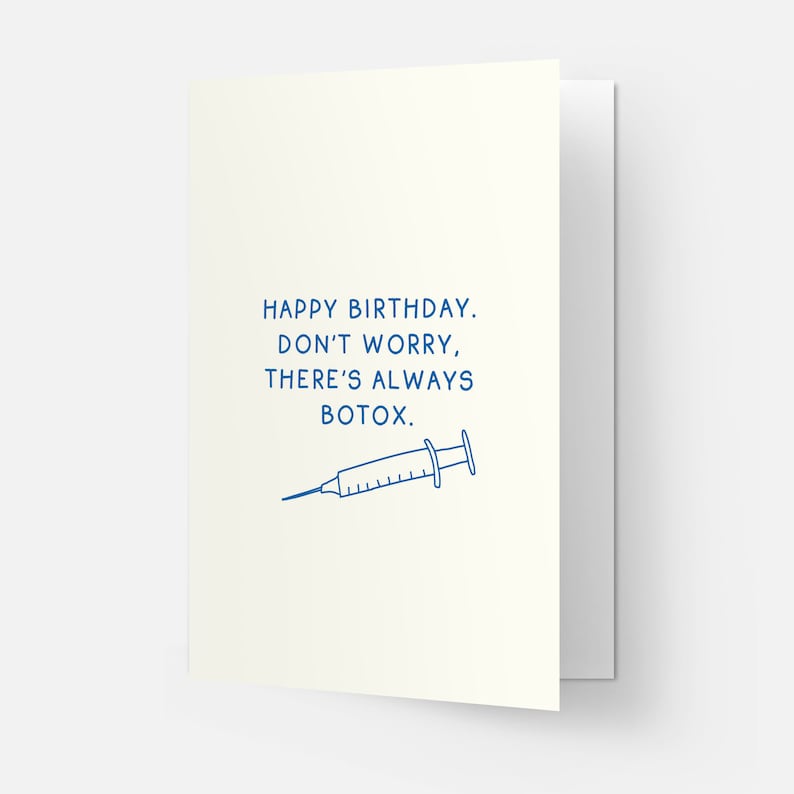 Always Botox - Birthday Greeting Card - Etsy