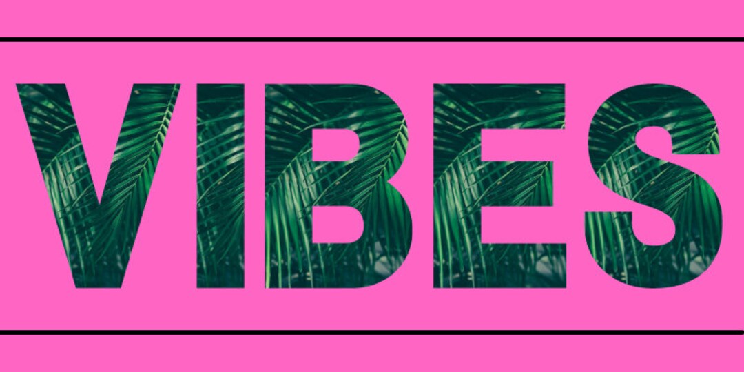 Tropical Vibes Digital Sticker - Etsy