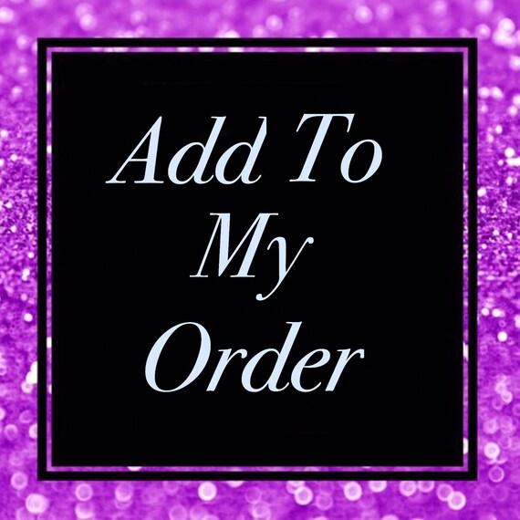 Add Extra Items to Your Order - Etsy
