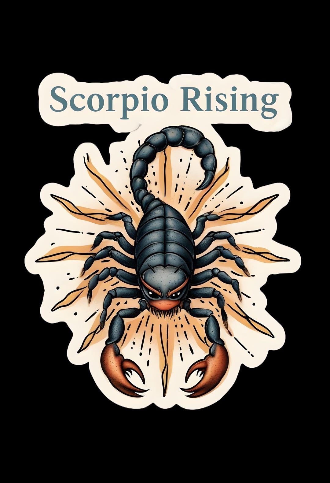 Scorpio Rising Digital Download, Rising Sign, Natal Chart Download ...