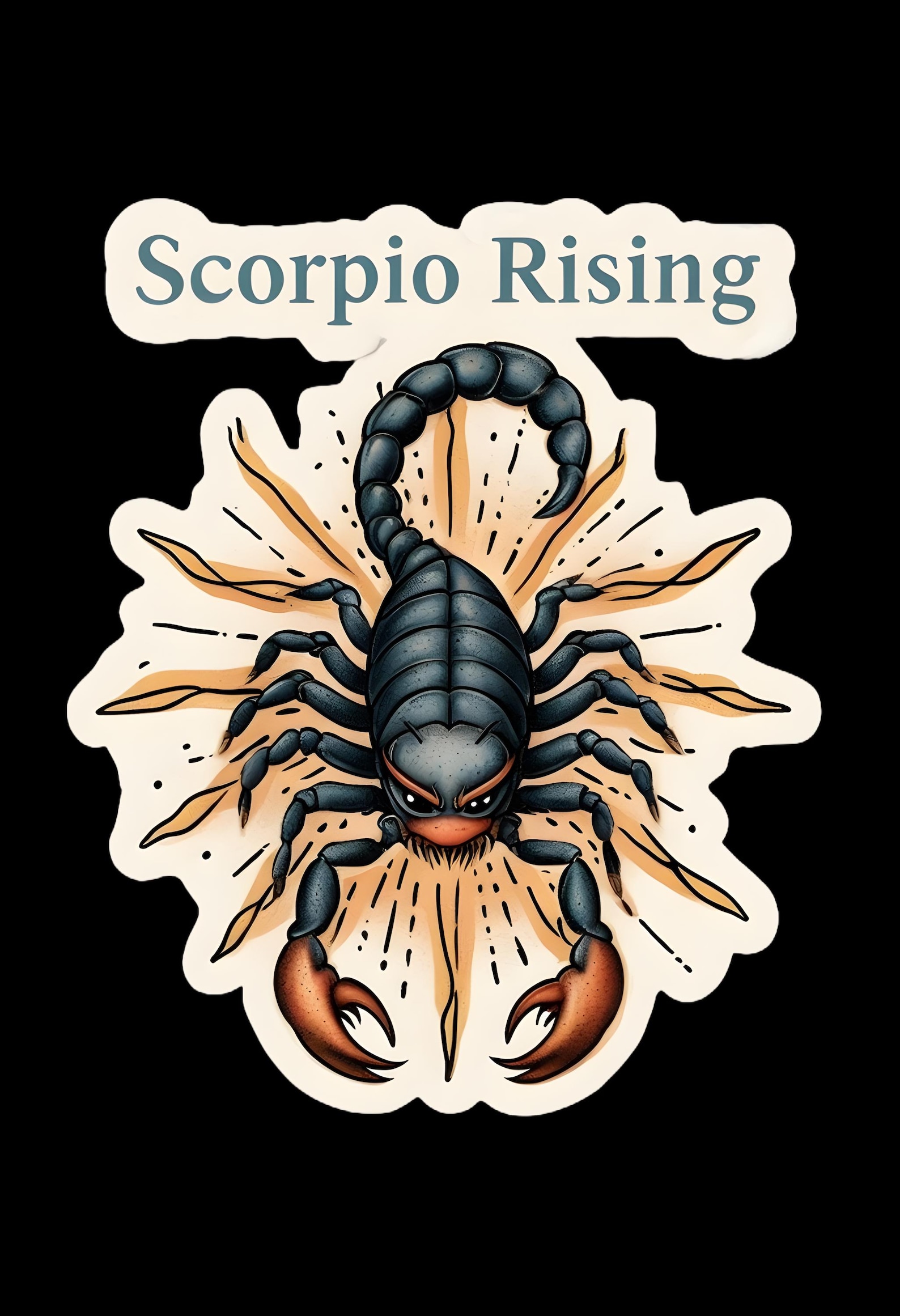 Scorpio Rising Digital Download, Rising Sign, Natal Chart Download ...