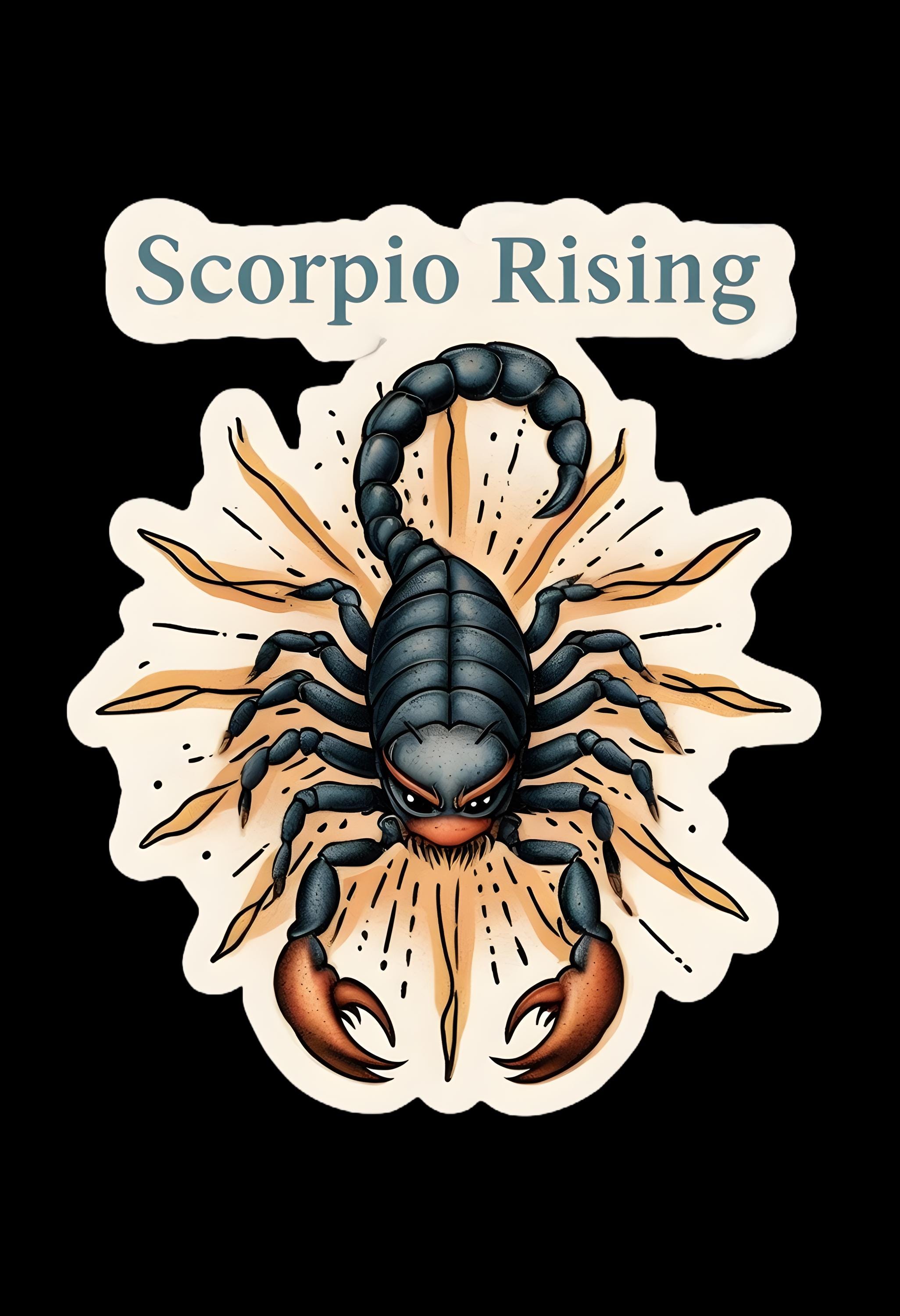 Scorpio Rising Digital Download, Rising Sign, Natal Chart Download ...