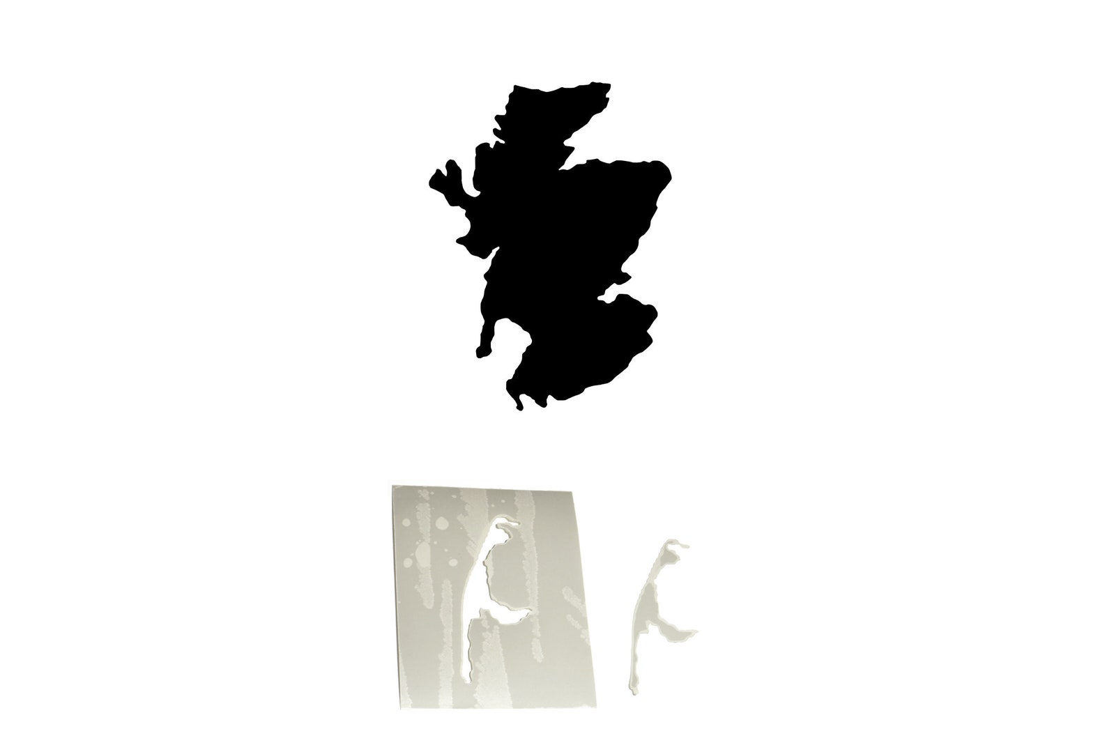 Scotland Stencil Film, Outline Scotland Stencil Made of PVC Film for ...