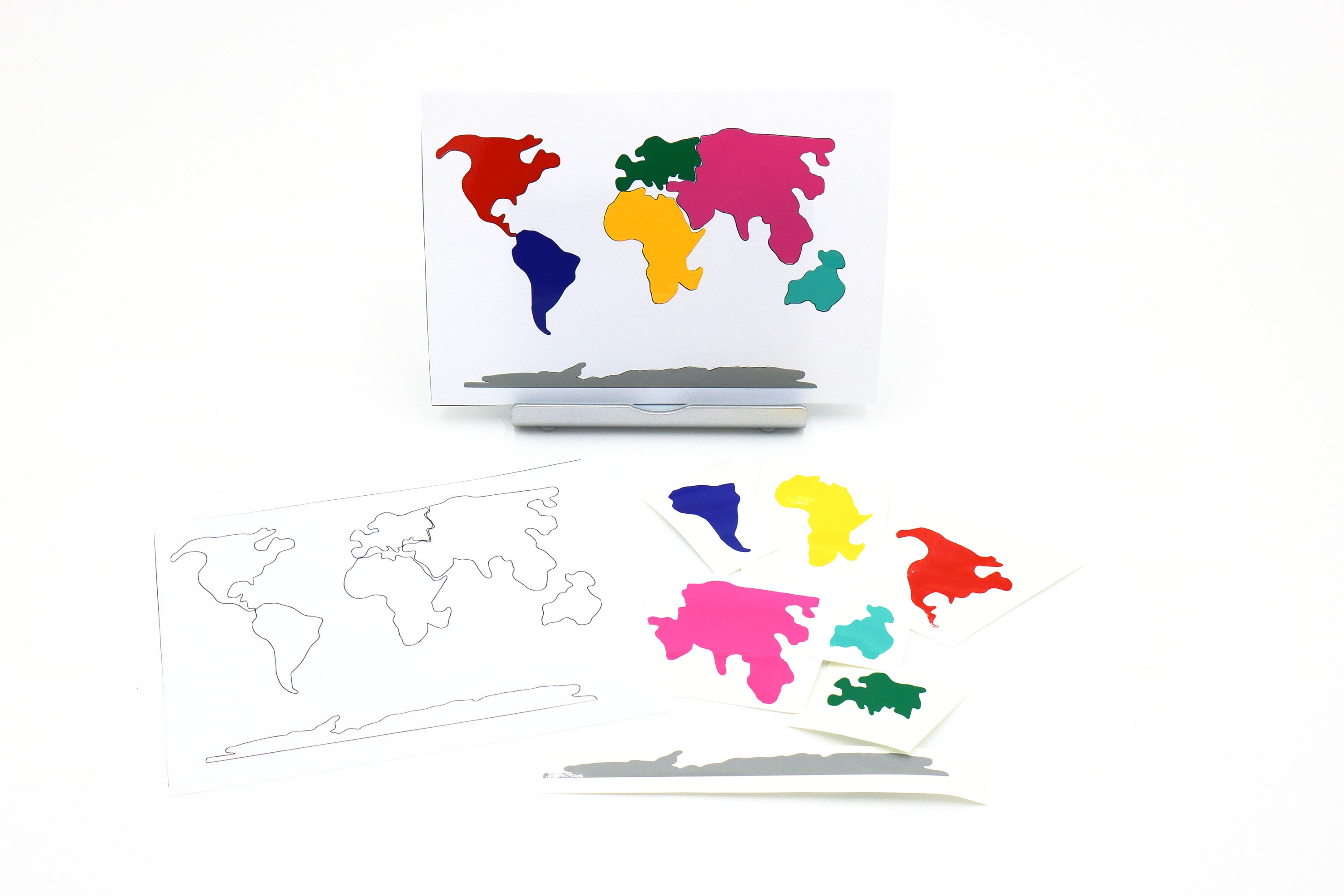 Continent Sticker Set for World Map Kids Edition, Kids Birthday Games ...