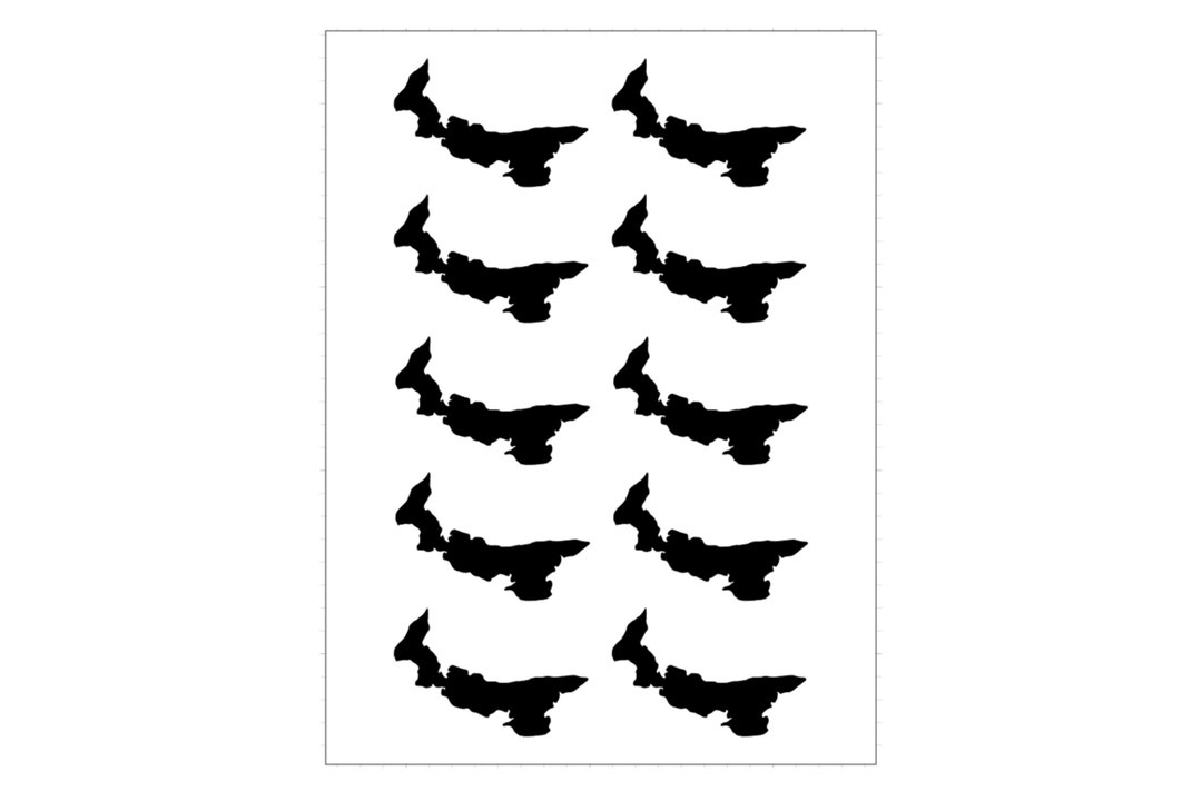 Prince Edward Island Sticker, Prince Edward Island Outline Sticker ...