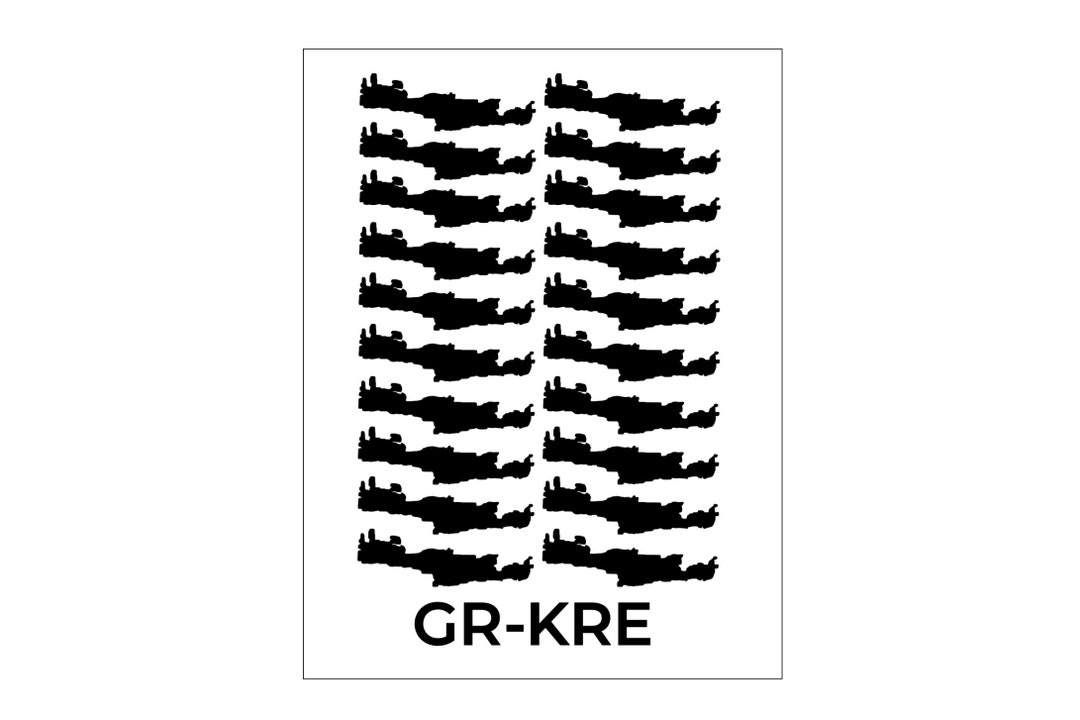 Mini Crete Sticker Crete Outline Sticker Travel Stickers - Etsy