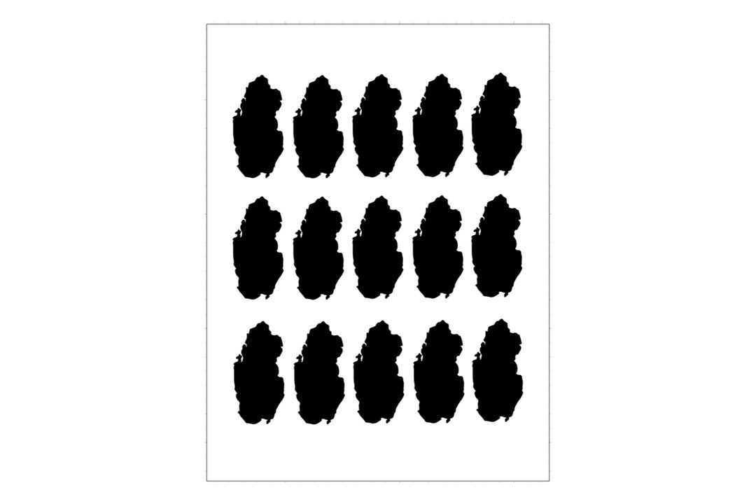 Qatar Glow Sticker Outline, Reflective Qatar Sticker Vinyl, Qatar ...