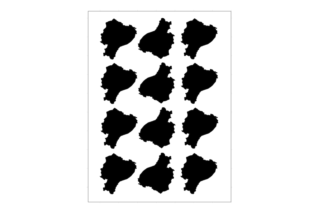 Ecuador Sticker, Ecuador Outline Sticker, Travel Stickers, Ecuador ...