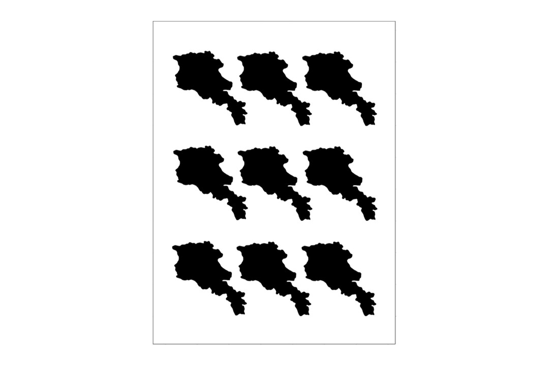 Mini Armenia Sticker Made of Luminous Foil, Armenia Sticker, Reflective ...