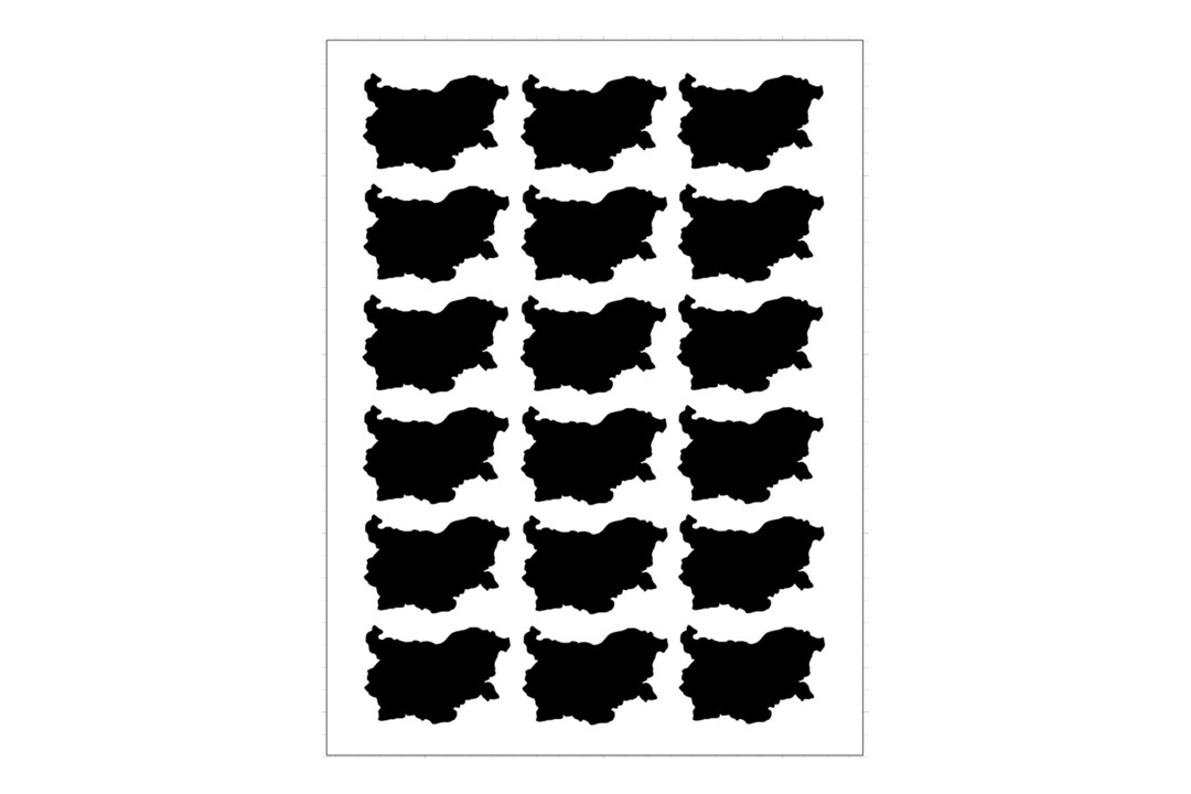 Bulgaria Sticker, Bulgaria Outline Sticker, Travel Stickers, Bulgaria ...