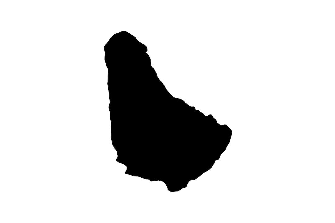 Outline Barbados Magnet, Barbados Fridge Magnet, Barbados Write-on ...