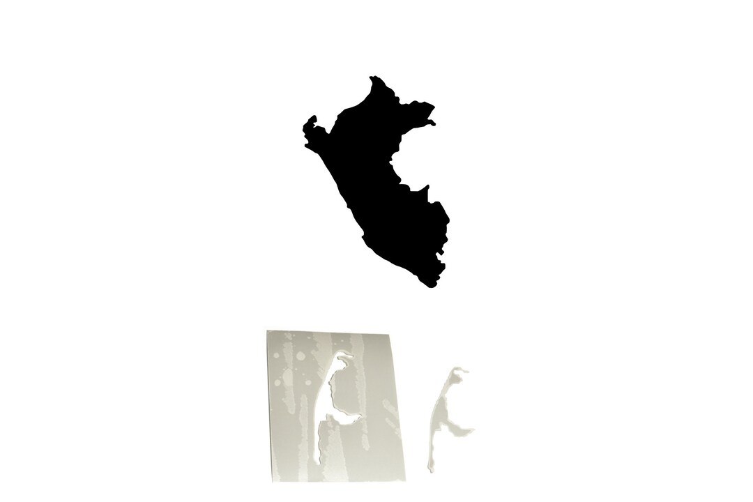 Peru Stencil Film, Outline Peru Stencil Made of PVC Film for Painting ...