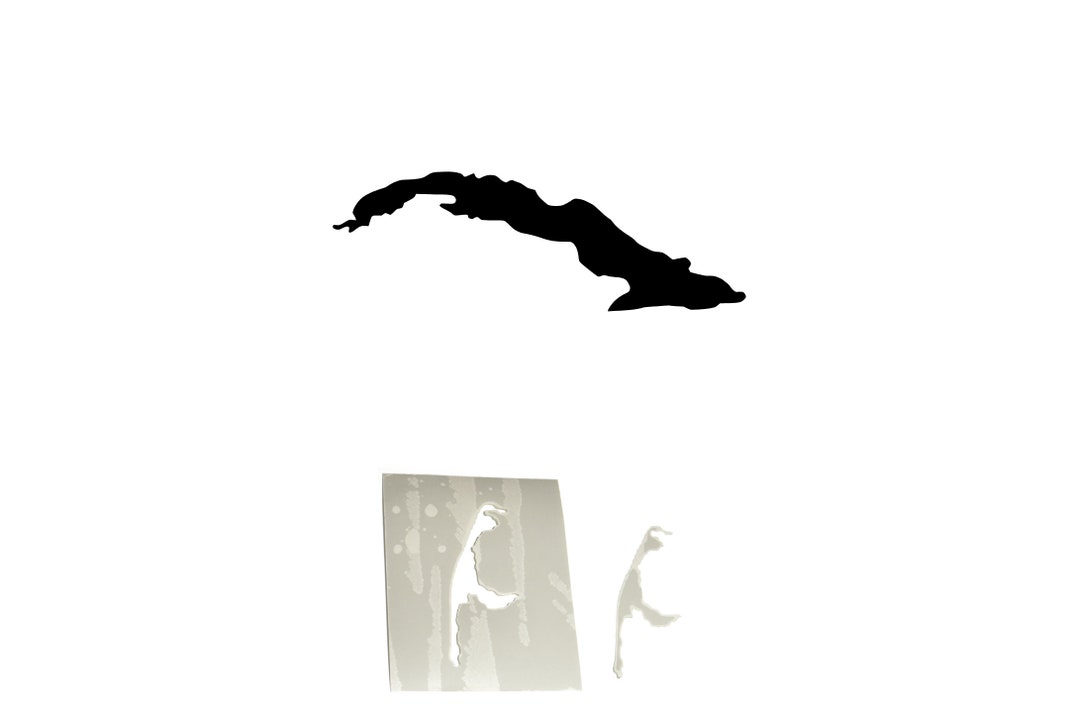Cuba Stencil Film, Outline Cuba Stencil Made of PVC Film for Painting ...