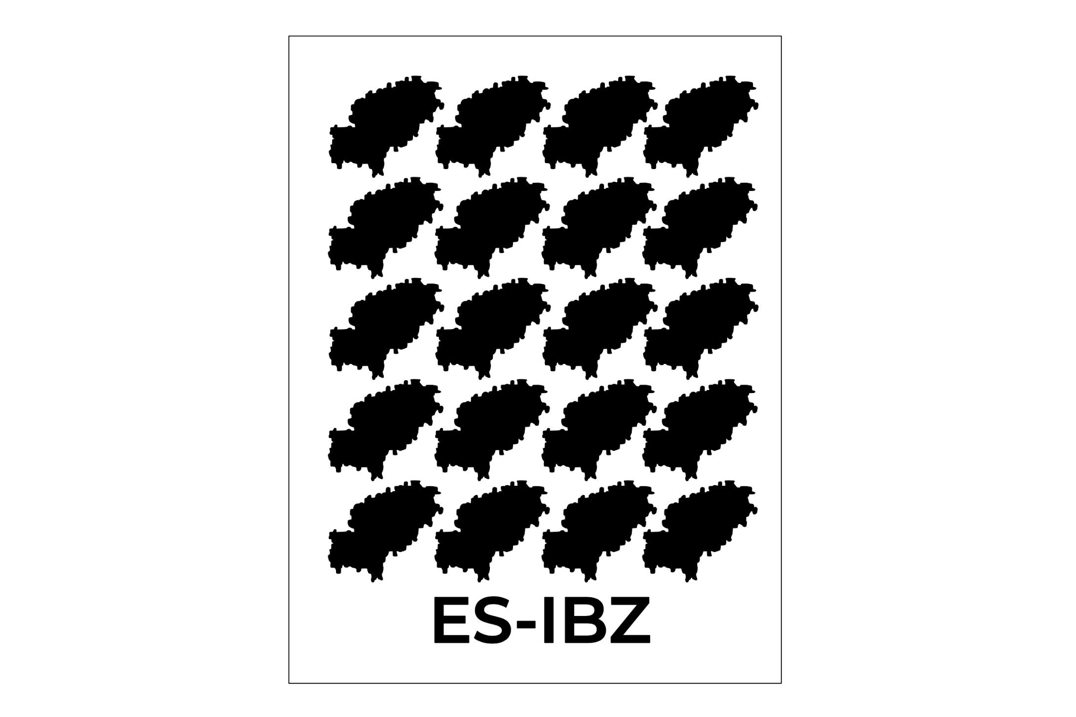 Mini Ibiza Sticker Ibiza Outline Sticker Travel Stickers - Etsy