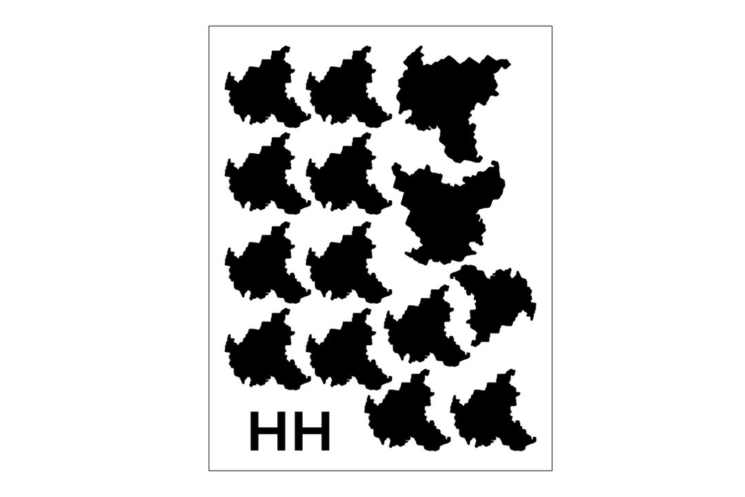 Mini Hamburg Sticker Hamburg Outline Sticker Travel - Etsy