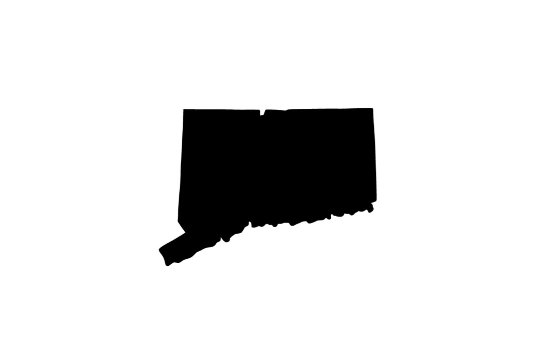 Connecticut Outline Magnet, Connecticut Refrigerator Magnet ...