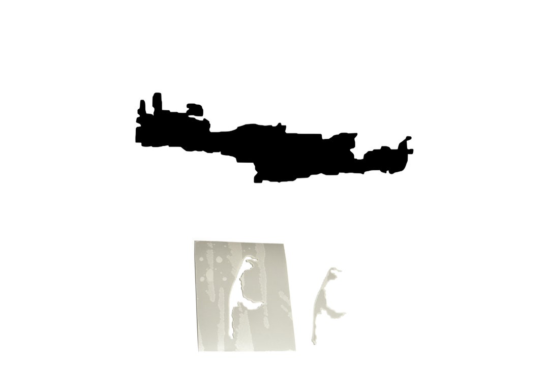 Crete Stencil Film Country Outline, Outline Crete Stencil Made of PVC ...