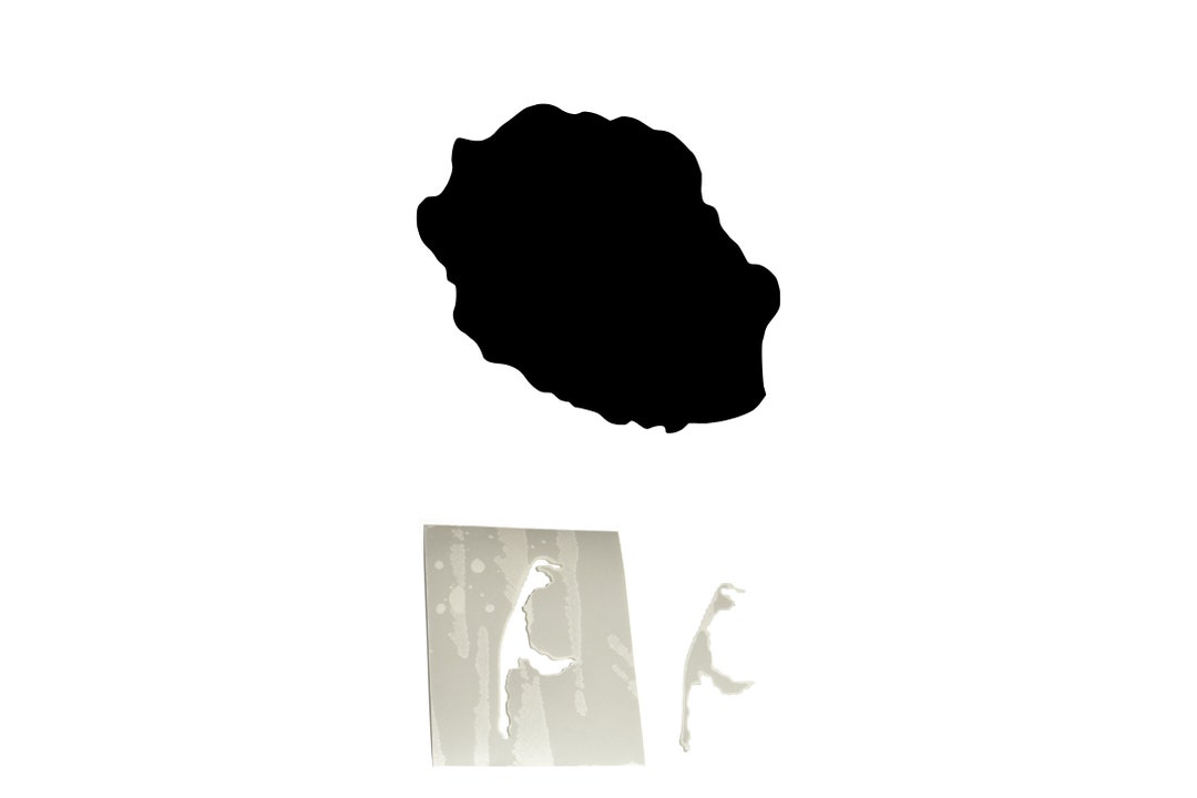 Reunion Stencil Film, Outline Reunion Stencil Made of PVC Film for ...