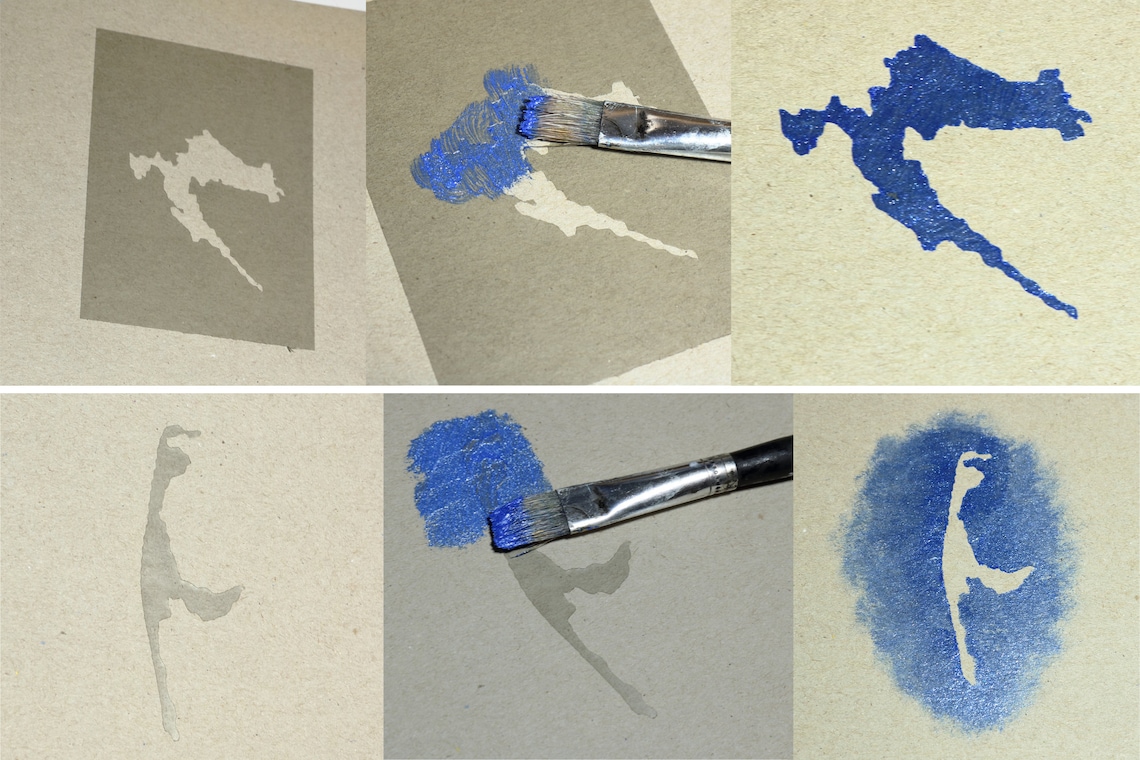Brittany Stencil Film, Outline Brittany Stencil PVC Film for Painting ...