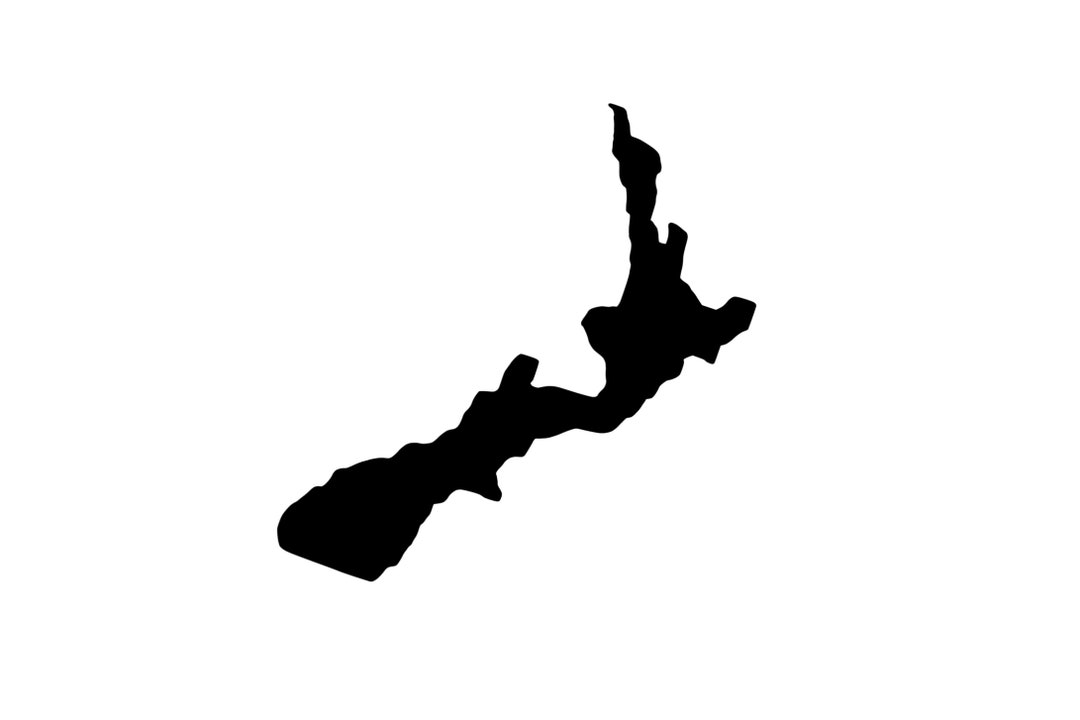 Outline New Zealand Magnet, Fridge Magnet New Zealand, New Zealand ...