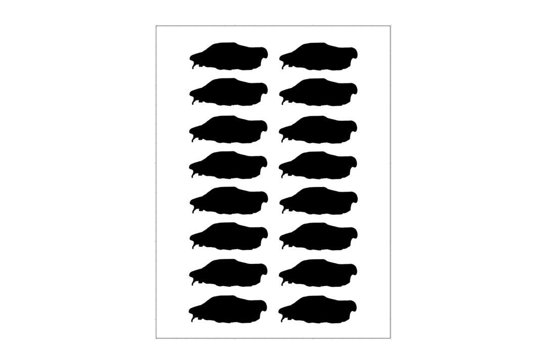 Mini Baltrum Sticker, Baltrum Outline Sticker, Travel Stickers, Baltrum ...