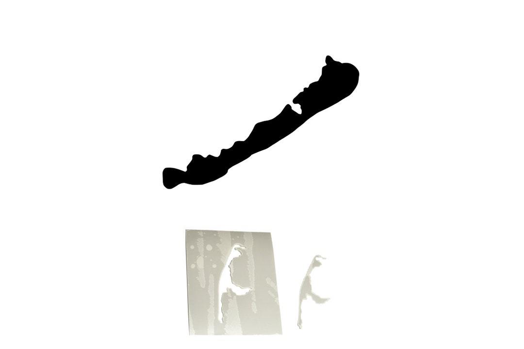 Lake Balaton Stencil Film Country Outline, Outline Balaton Stencil Made ...