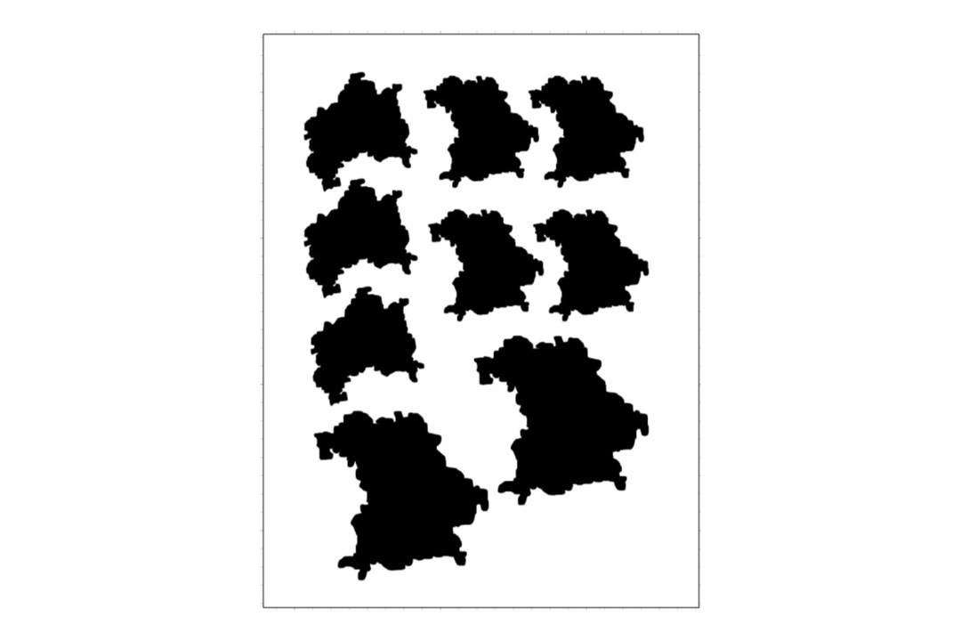 Bavaria Sticker, Bavaria Outline Sticker, Travel Stickers, Bavarian ...