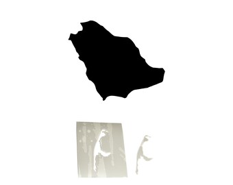 Saudi Arabia Stencil Film, Outline Saudi Arabia Stencil PVC Film for ...