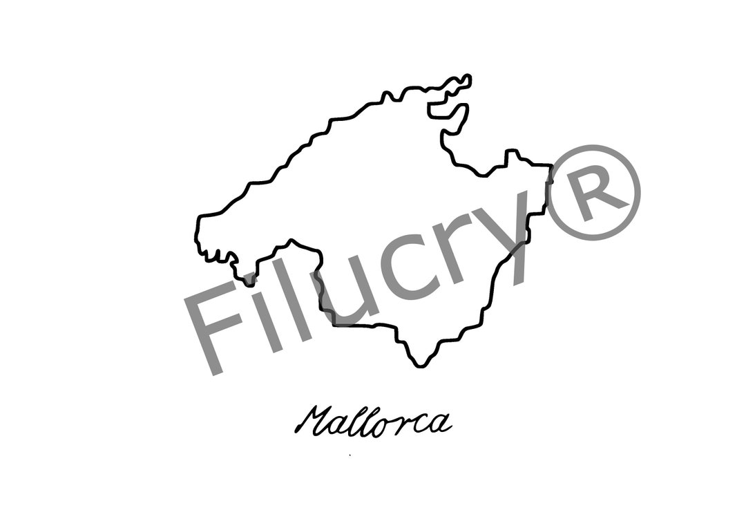 Mallorca Country Outline SVG Graphic File, Instant Download, Svg, Png ...