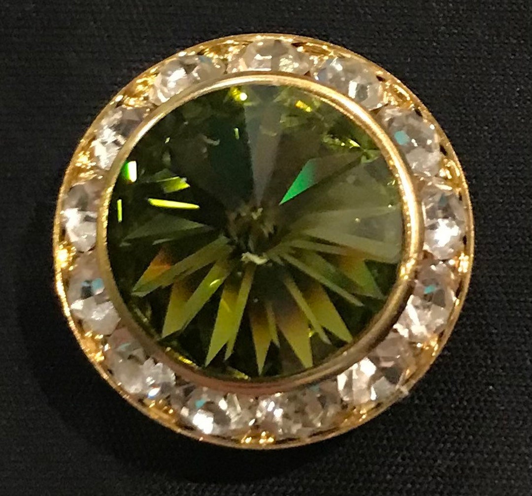Swarovski Button Cover - Etsy