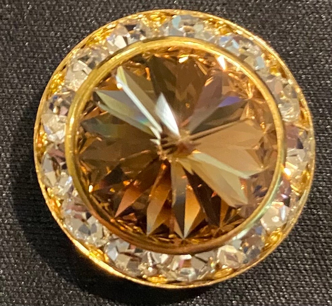 Swarovski Button Cover - Etsy