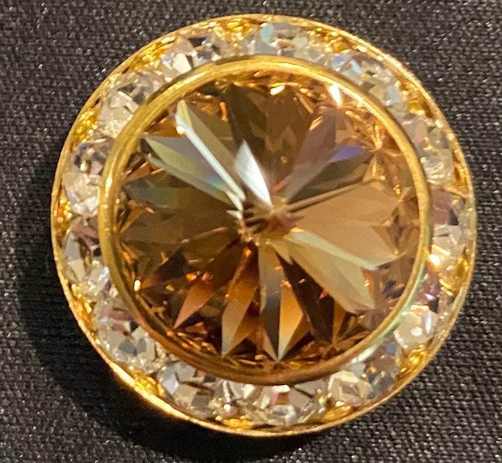 Swarovski Button Cover - Etsy