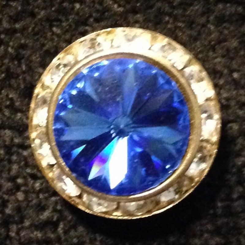 Rhinestone Button - Etsy