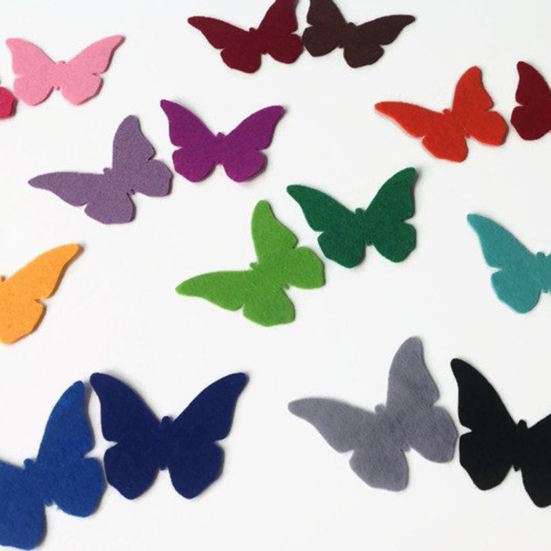 Felt Butterflies - Etsy